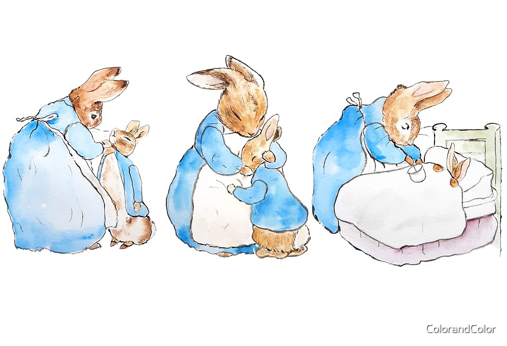 "Peter Rabbit and mother love mother" by ColorandColor | Redbubble