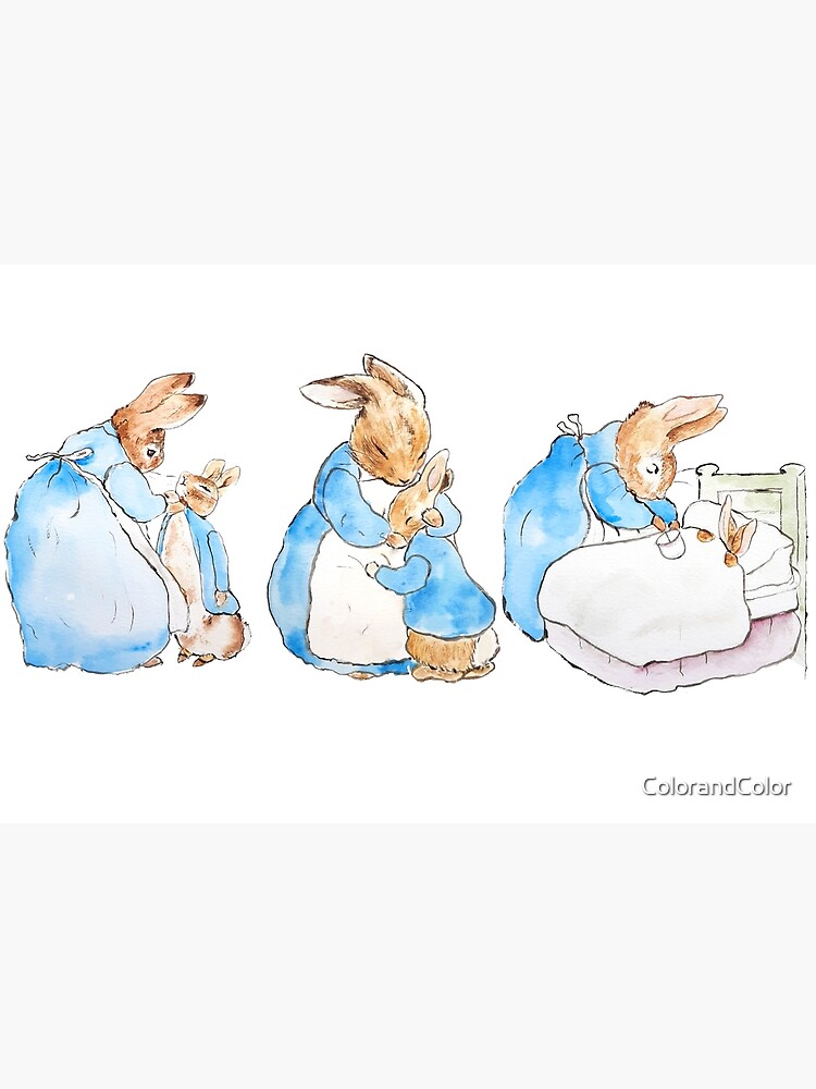 Lámina fotográfica «Peter Rabbit y su madre aman a la madre» de ...