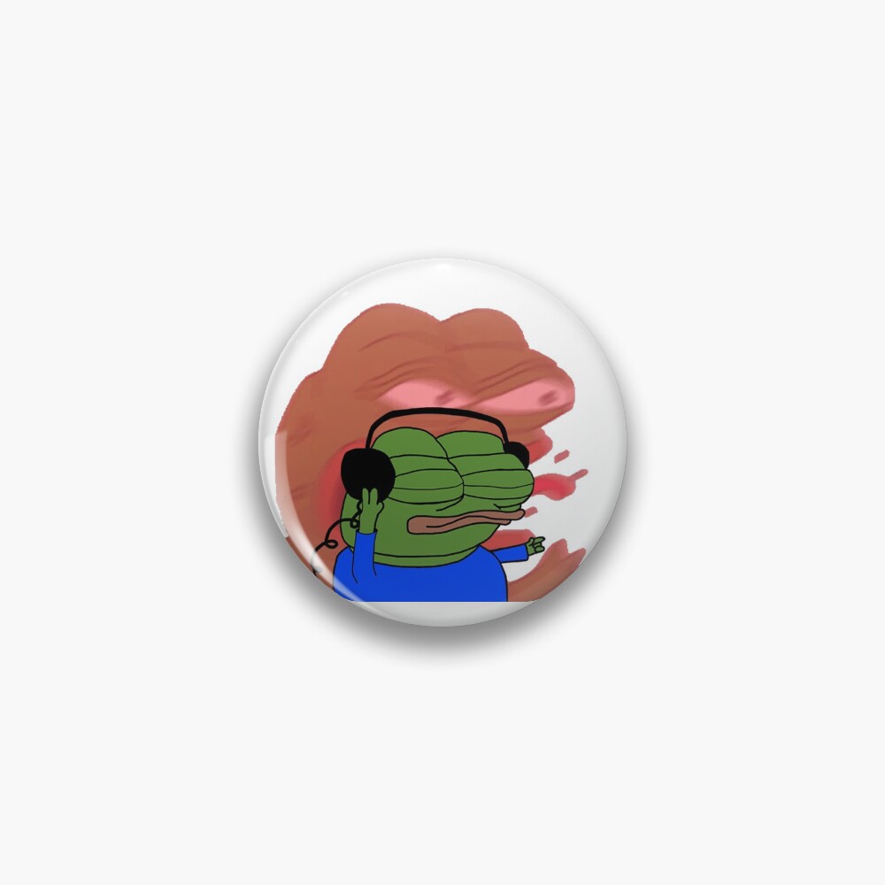 "peepo headphone rage" Sticker for Sale by moonman1232141 | Redbubble
