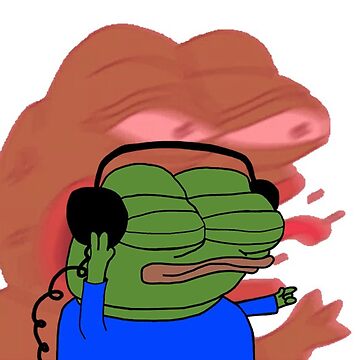 "peepo headphone rage" Sticker for Sale by moonman1232141 | Redbubble