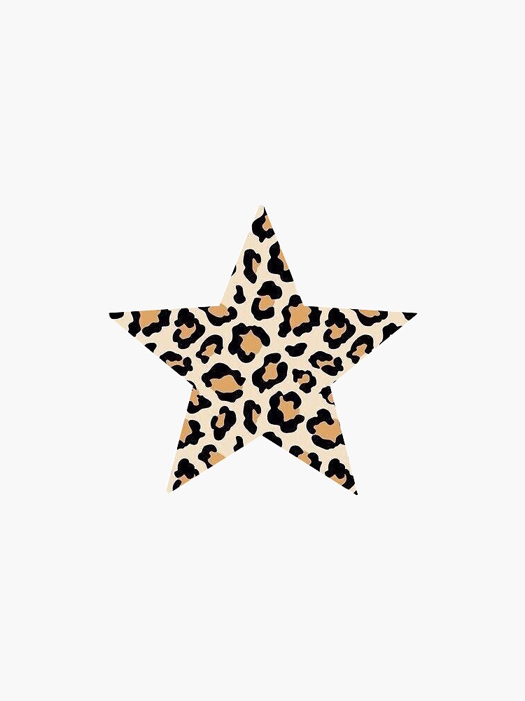 "cheetah star " Sticker for Sale by hunterlabree | Redbubble