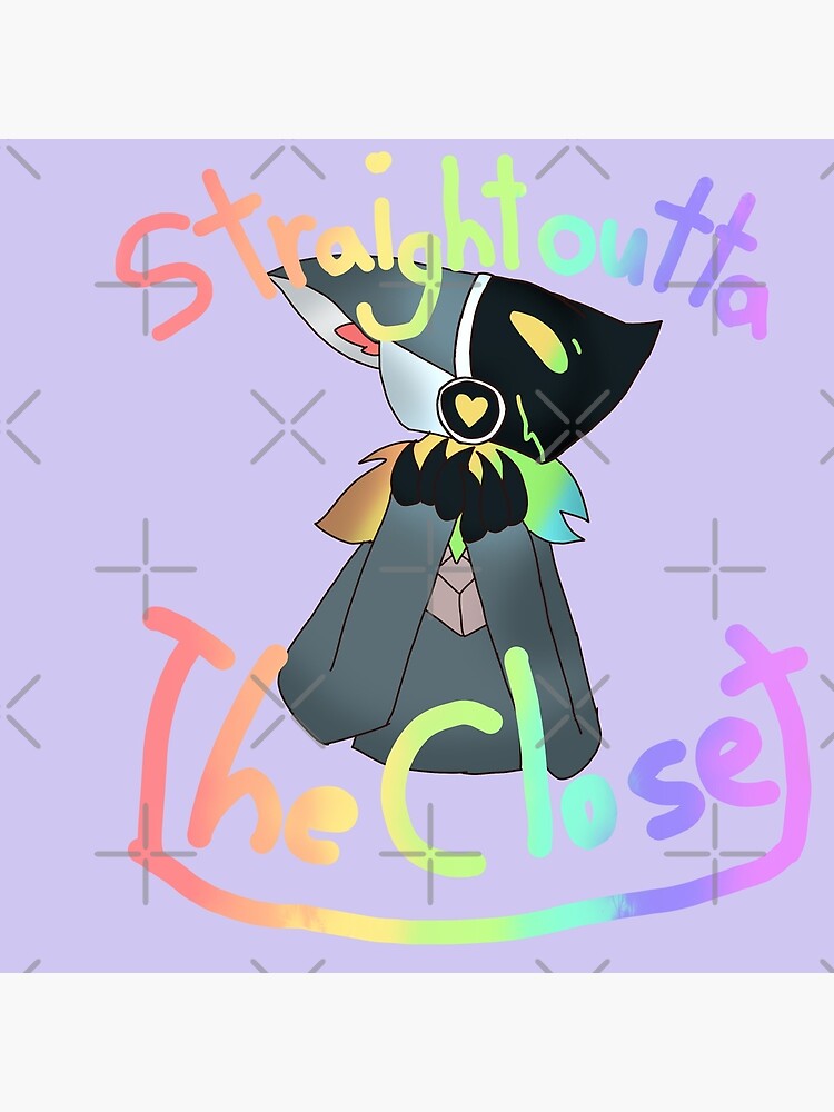 "Straight outta the closet Pride Protogen" Poster by DeathDraws | Redbubble
