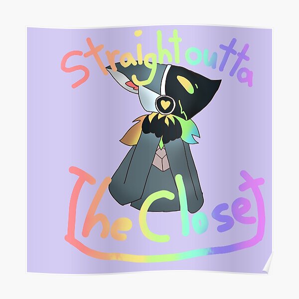 "Straight outta the closet Pride Protogen" Poster by DeathDraws | Redbubble