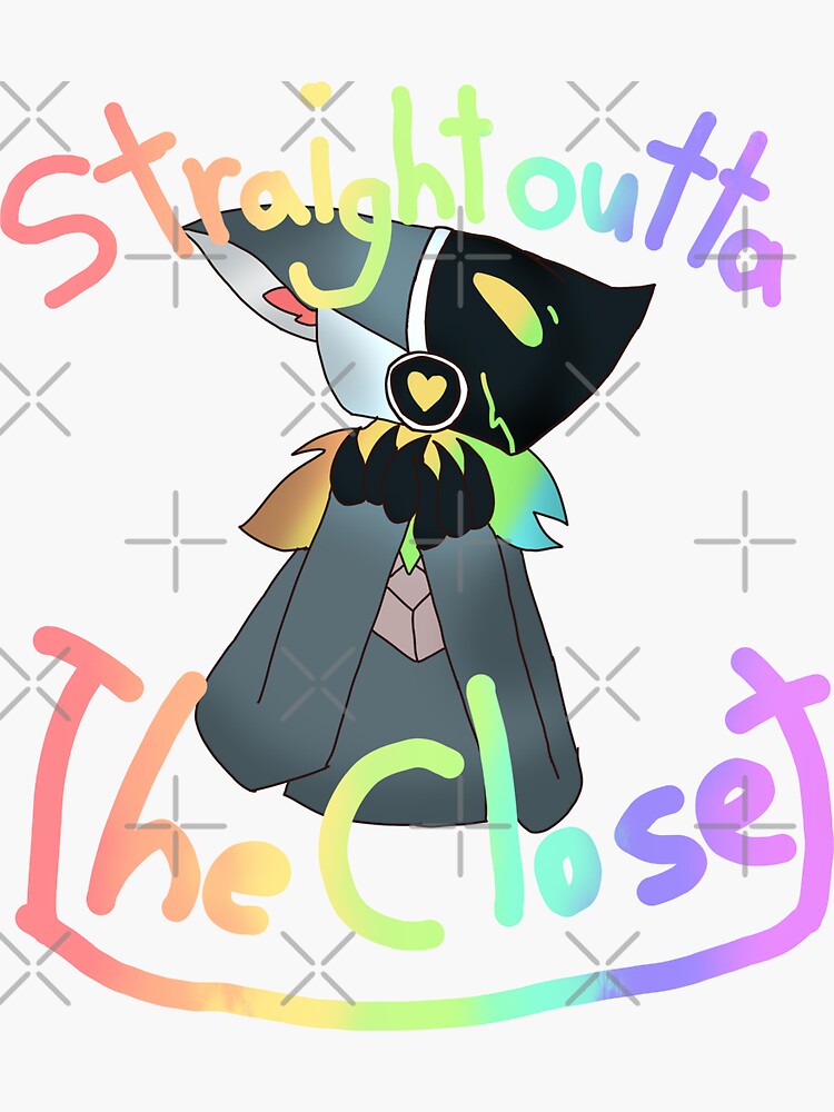 "Straight outta the closet Pride Protogen" Sticker for Sale by ...
