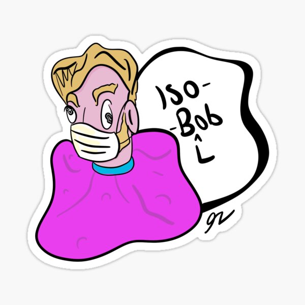 "ISO - BLOB" Sticker for Sale by Plantster | Redbubble