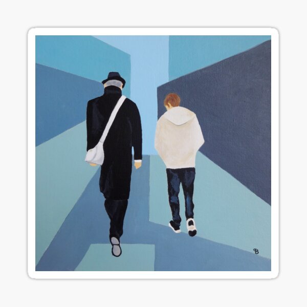 "Homeward Bound. Walking home." Sticker for Sale by Bagsyrose | Redbubble