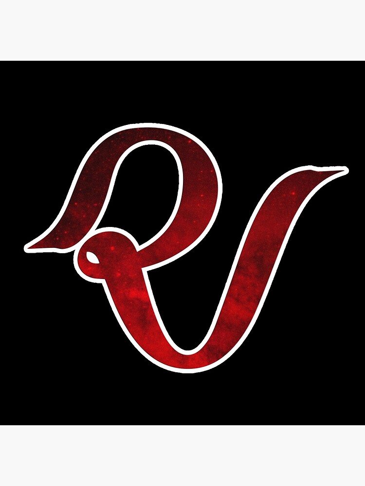 "Red Velvet 'Cosmic Red' Logo With Outline" Poster by Synara | Redbubble