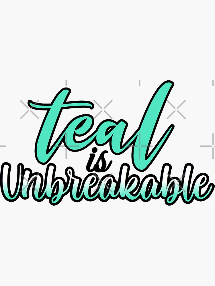"Senior Elite Teal is Unbreakable " Sticker for Sale by alohawaeii ...