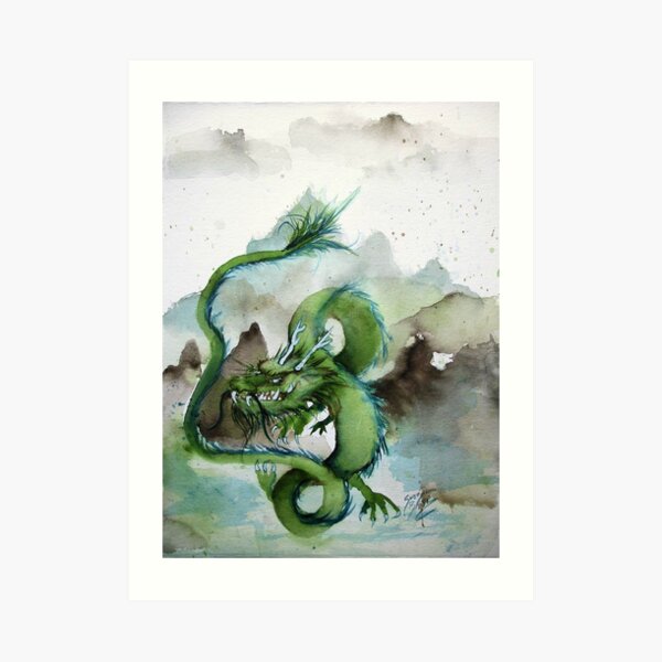 Traditional Chinese Dragon Wall Art | Redbubble