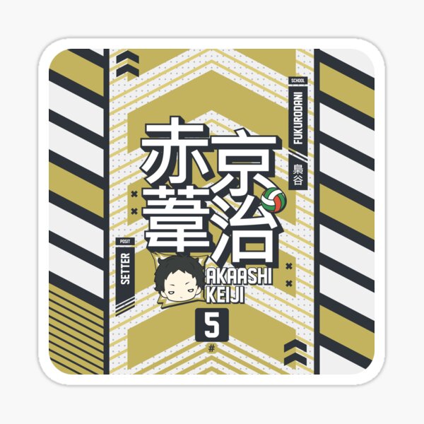 "Akaashi Keiji - Fukurodani Academy - Haikyuu " Sticker by ihasartwork ...