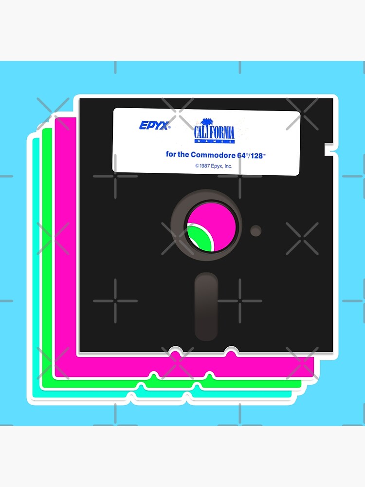 "California Games - Floppy Disk (Commodore 64)" Metal Print for Sale by ...