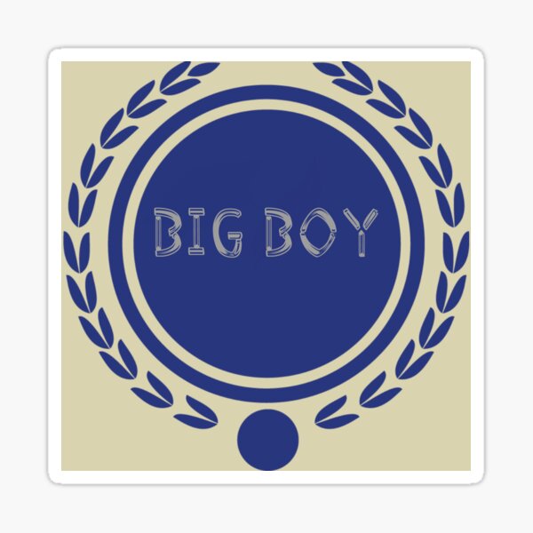 "Big boy design" Sticker by Khanmuiz | Redbubble