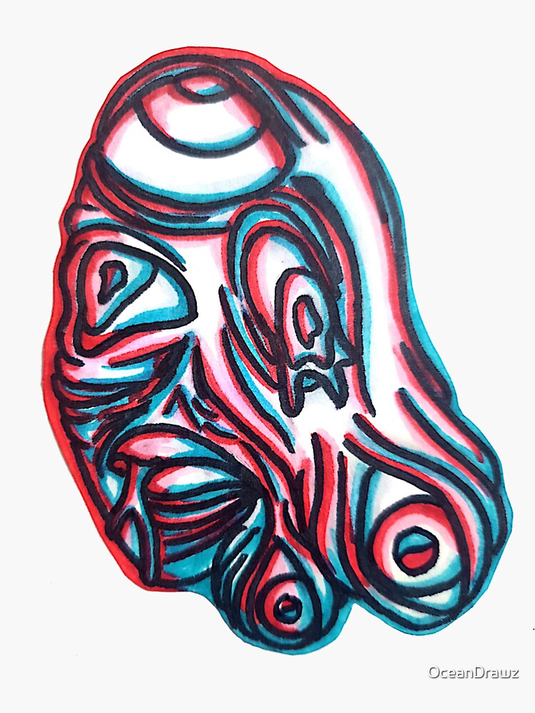 "Creativity run wild" Sticker by OceanDrawz | Redbubble