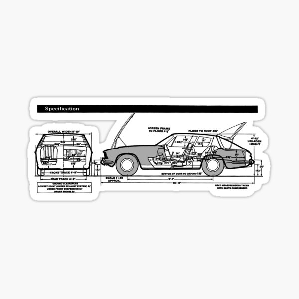 "JENSEN INTERCEPTOR FF" Sticker by ThrowbackMotors | Redbubble