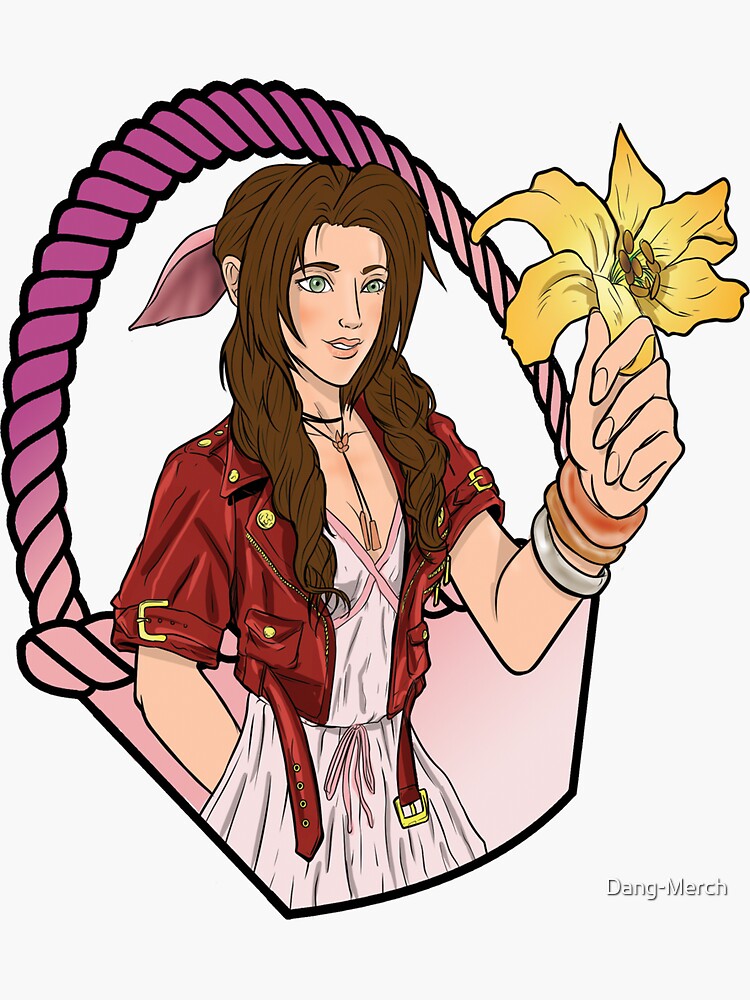 "Aerith Gainsborough" Sticker by Dang-Merch | Redbubble