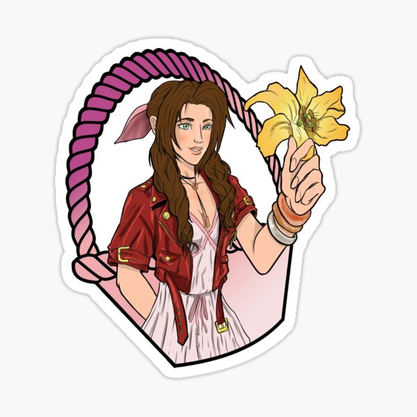 "Aerith Gainsborough" Sticker by Dang-Merch | Redbubble