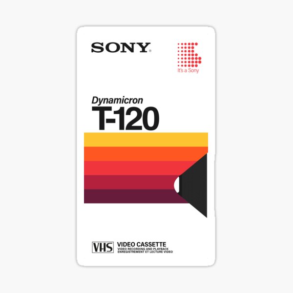 "Sony Dynamicron VHS Cover" Sticker for Sale by DISORDERLDN | Redbubble