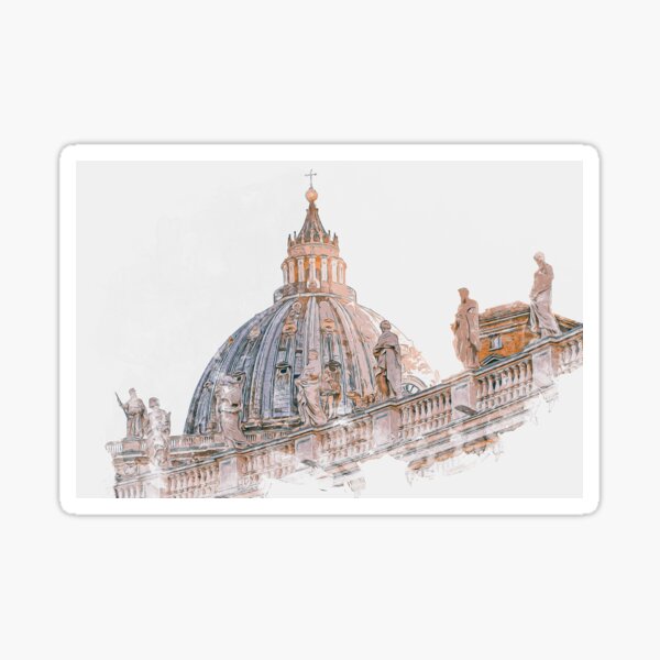 "St Peter Basilica" Sticker by ErianAndre | Redbubble