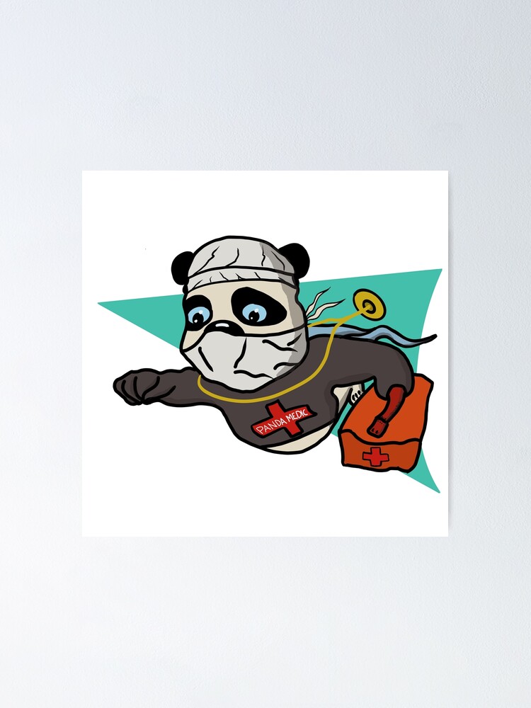 "Panda-Medic" Poster by OldManDoesArt | Redbubble