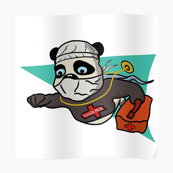 "Panda-Medic" Poster by OldManDoesArt | Redbubble