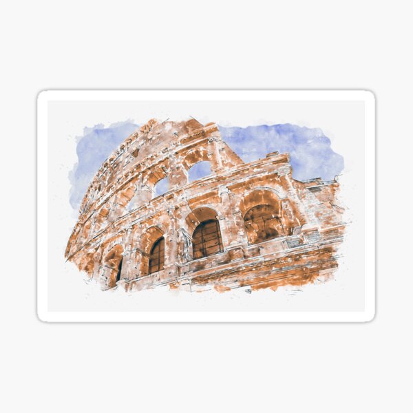 "Colosseum, Rome" Sticker for Sale by ErianAndre | Redbubble
