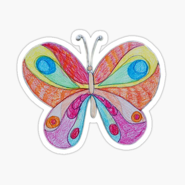 "Mariposa" Sticker by Sariusyarik | Redbubble