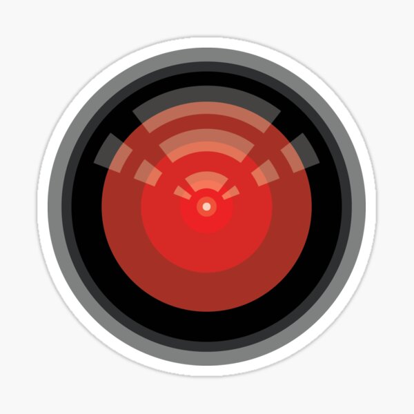"HAL 9000" Sticker for Sale by KTmS | Redbubble