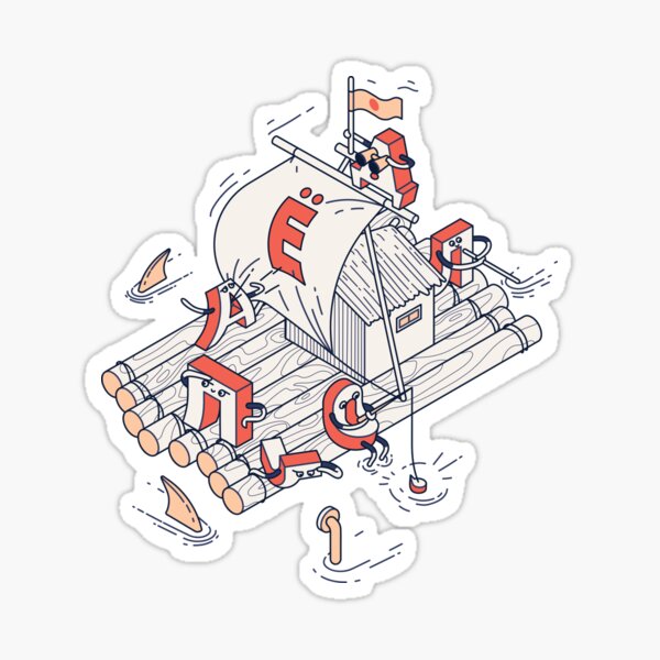 "Sailing letters" Sticker for Sale by anykeen | Redbubble