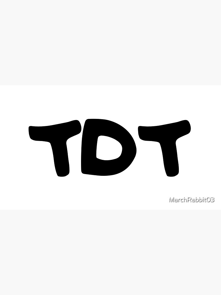 "TDT" Sticker by MarchRabbit03 | Redbubble