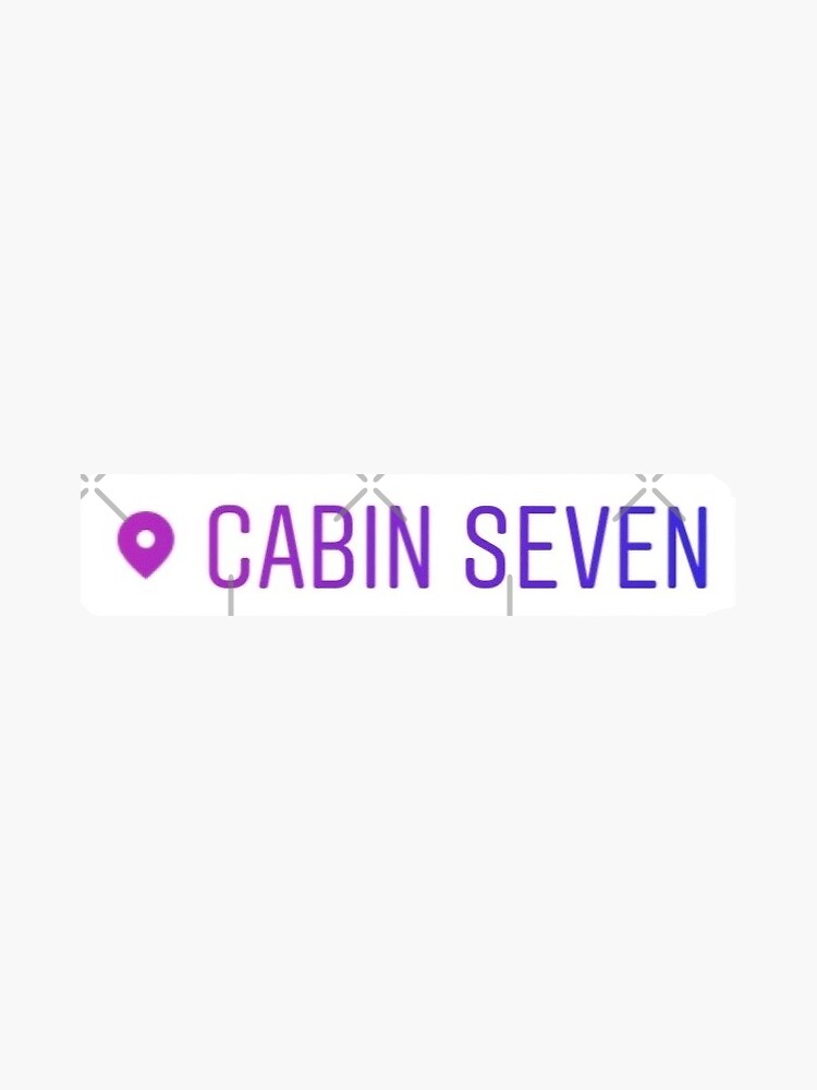 "Cabin Seven - Apollo Location Tag Sticker" Sticker for Sale by ...