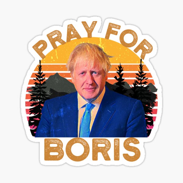 "Pray for Boris" Sticker by mwjupiter9999 | Redbubble