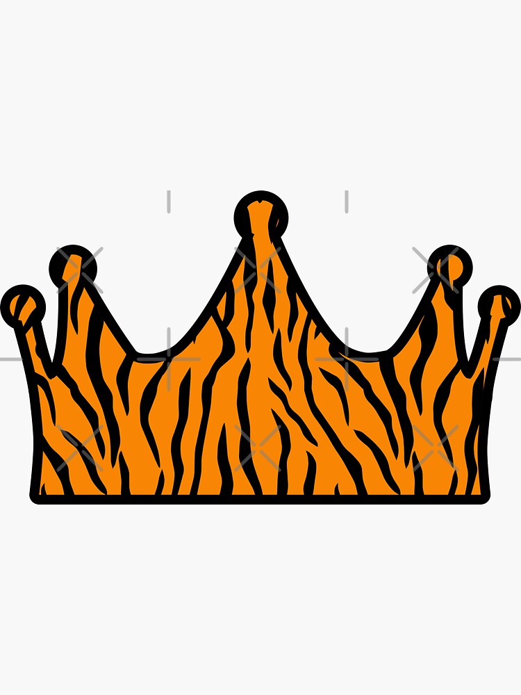 "a tiger king" Sticker by B0red | Redbubble