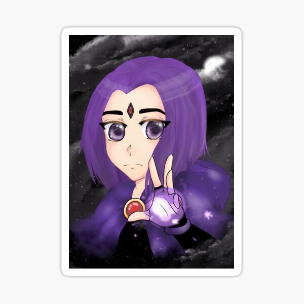 "Teen Titans Raven" Sticker for Sale by Vajazzhands | Redbubble