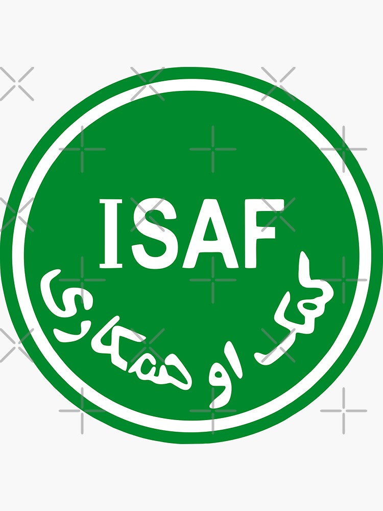 "ISAF Logo" Sticker for Sale by aliberalino | Redbubble