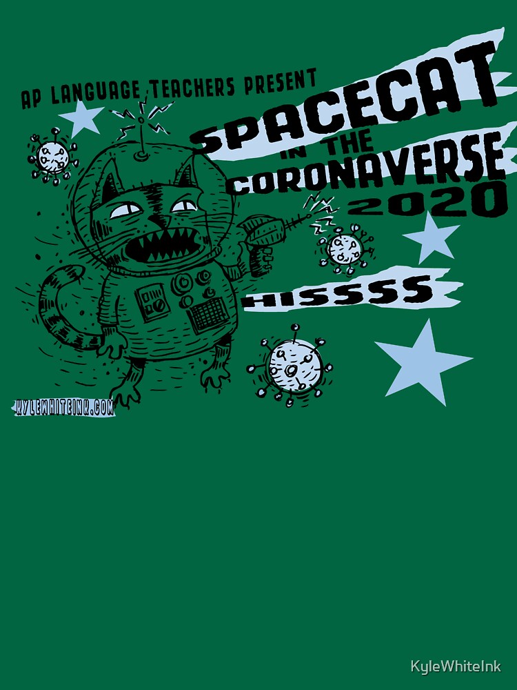 "AP Language Teachers' SPACECAT" T-shirt by KyleWhiteInk | Redbubble