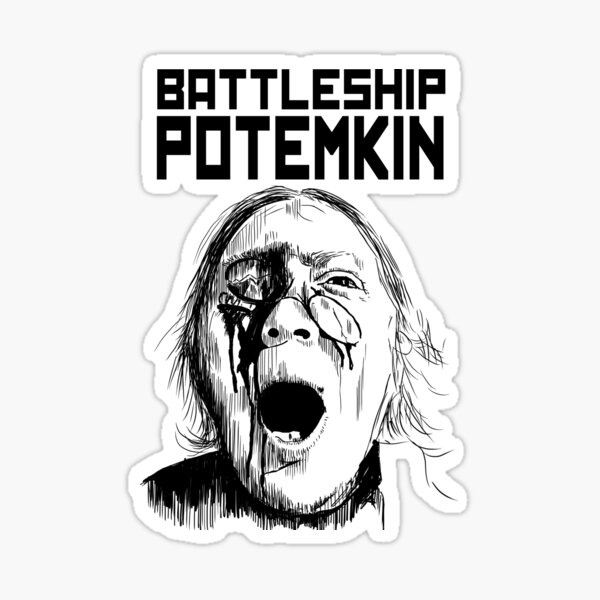 "Battleship Potemkin Portrait" Sticker for Sale by burrotees | Redbubble