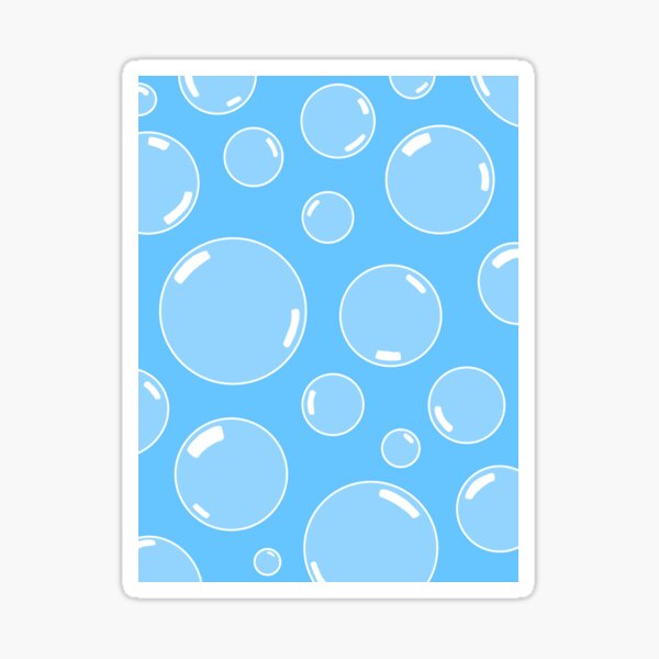 "Blue Bubbles" Sticker for Sale by katiesauter | Redbubble