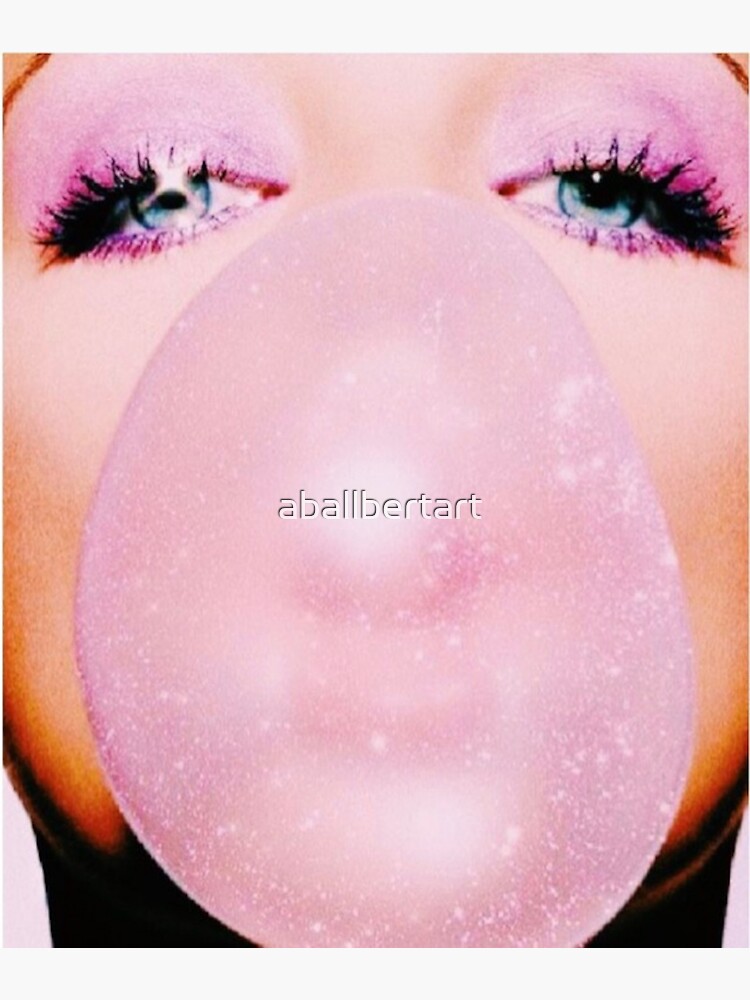 "Pink Bubble" Sticker for Sale by aballbertart | Redbubble