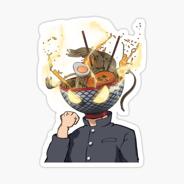" Angry Ramen (怒りラーメン)" Sticker for Sale by cove989 | Redbubble