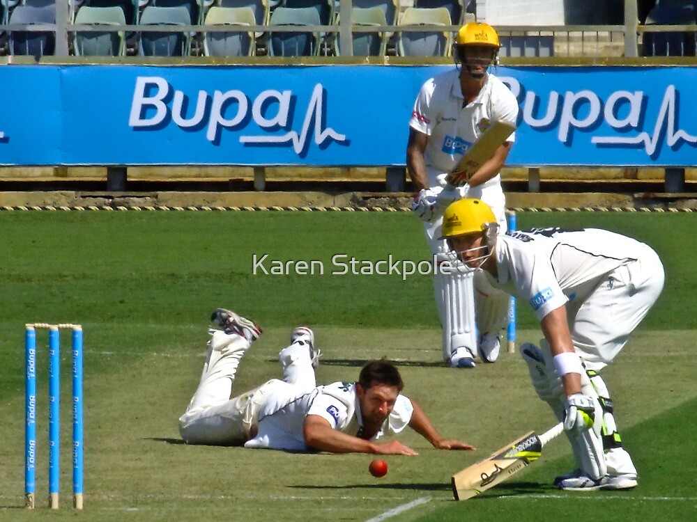"To the fence for 4 - The WACA, Perth, Western Australia" by Karen ...