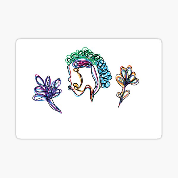 "Cursive" Sticker for Sale by wonderlessblue | Redbubble