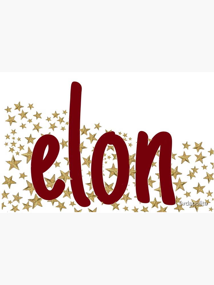 "elon university sticker" Sticker by livdapolite | Redbubble