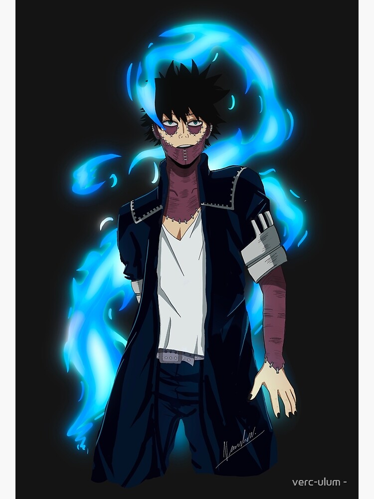"Dabi with Flames" Poster by kadencebentley | Redbubble