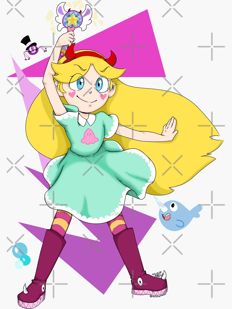"Star Butterfly" Sticker for Sale by Beandoodz | Redbubble