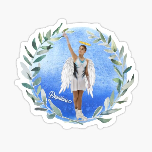 "Alena kostornia departure" Sticker for Sale by Brooksie-skates | Redbubble