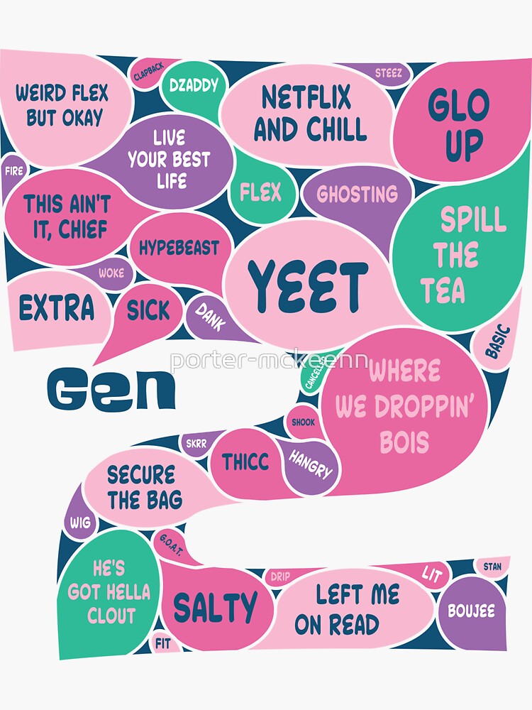 "Generation Z" Sticker by porter-mckeenn | Redbubble