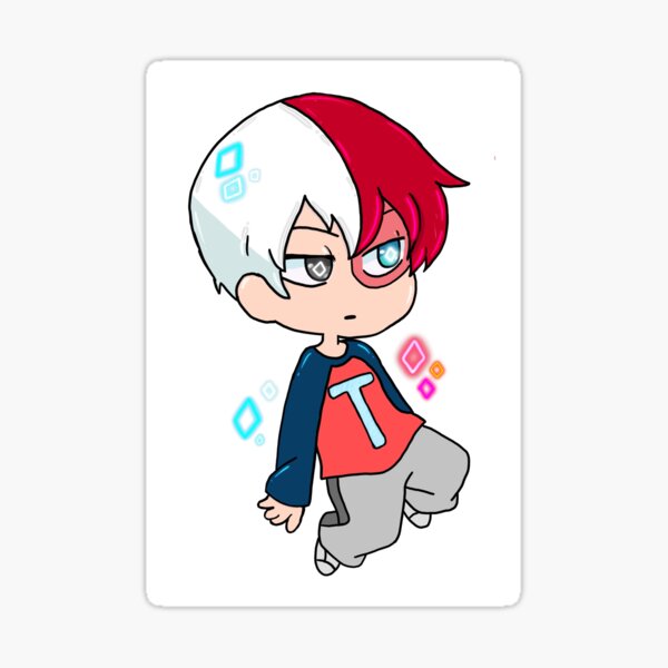 "Chibi Todoroki" Sticker for Sale by LunaAckerman | Redbubble