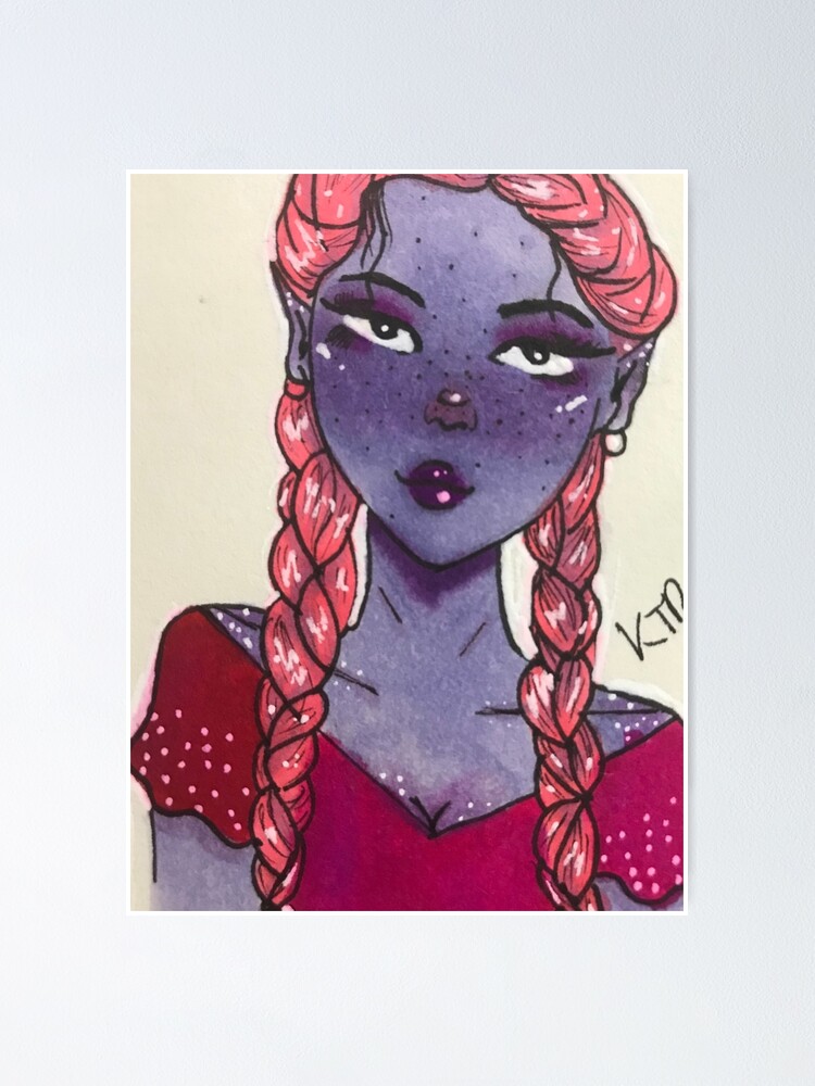 "Pretty Alien Girl" Poster by giftofshadows | Redbubble