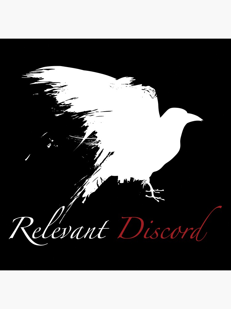 ""RAVEN-ous" Discord" Sticker for Sale by relevantdiscord | Redbubble