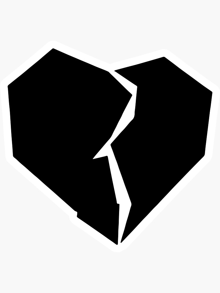 " Atticus - Broken Heart - Two Tone" Sticker for Sale by artofjoseph ...